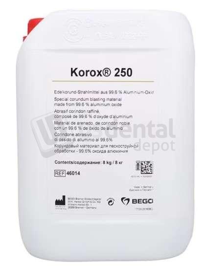KOROX 250 CRNDM BLAST MAT 8KG | BEGO # 46014 | US Dental Depot