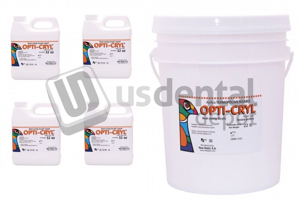 HEAT CURE ORIGINAL 22LB+4QT MO | OPTI-CRYL # 100420 | US Dental Depot