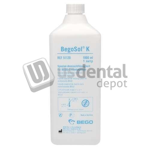 BEGOSOL K. MIXING LIQUID 1LT | BEGO # 51120 | US Dental Depot