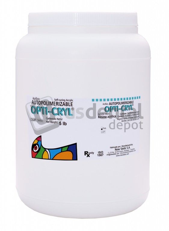 SELF CURING LT PINK 5LB POWDER | OPTI-CRYL # 81151 | US Dental Depot