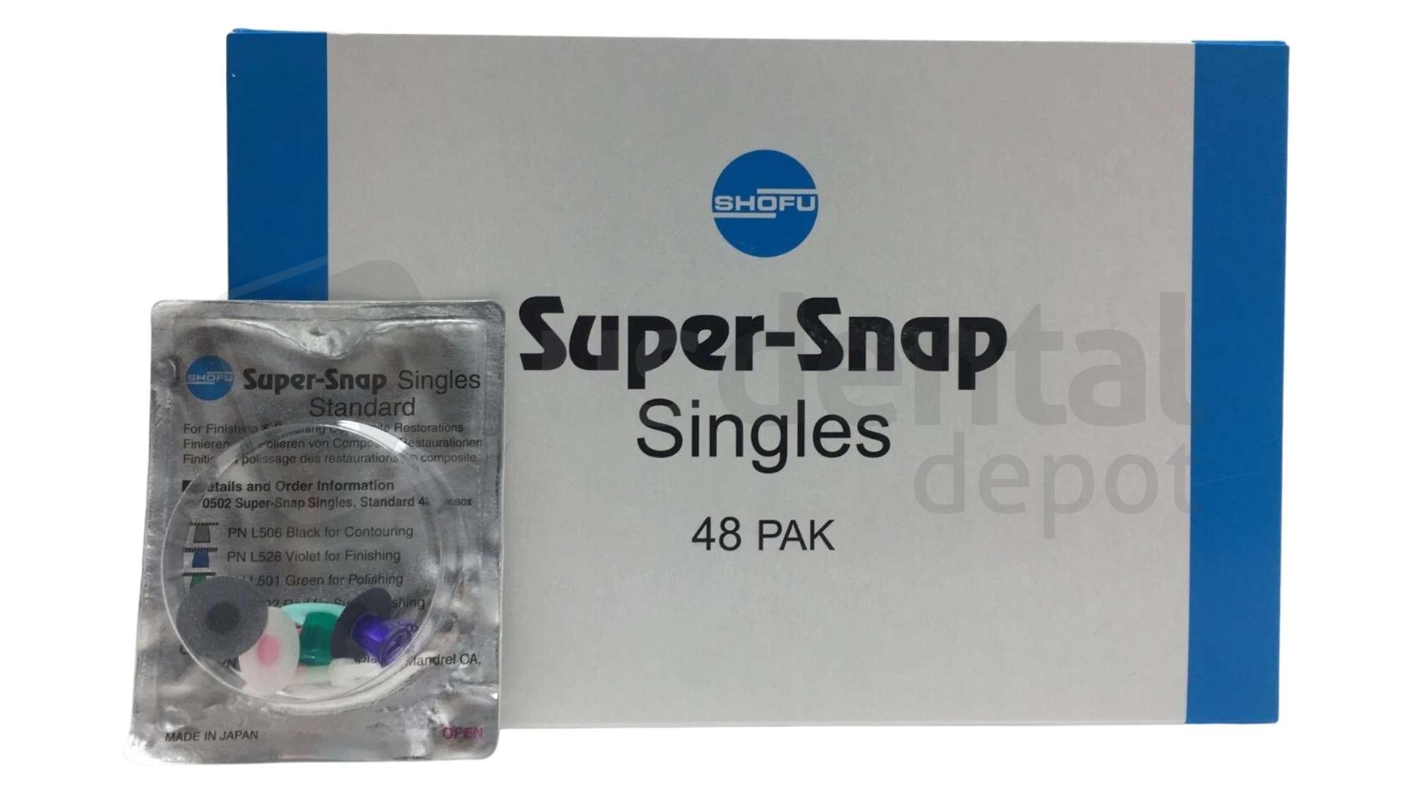SUPER - SNAP SINGLES STD 48PK X 4PC | SHOFU # 502 | US Dental Depot