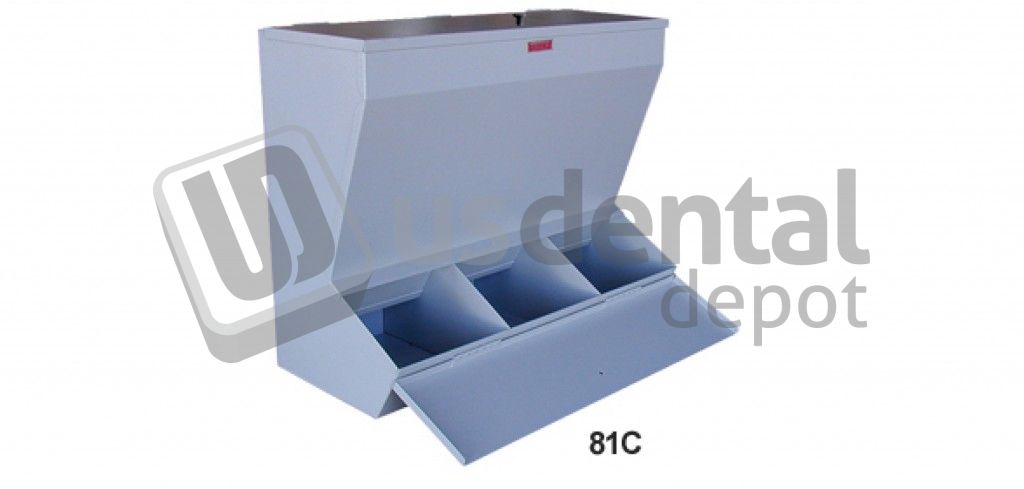 81C PLASTER BIN GYPSUM DISPENSER | HANDLER # 81C | US Dental Depot