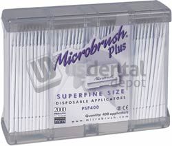 MICROBR PLUS APPLI SFINE WHITE 400PK | MicroBrush # 470-PSF400 | US ...