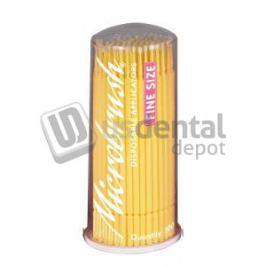 MICROBRUSH FINE YELLOW | MicroBrush # PF400YE | US Dental Depot