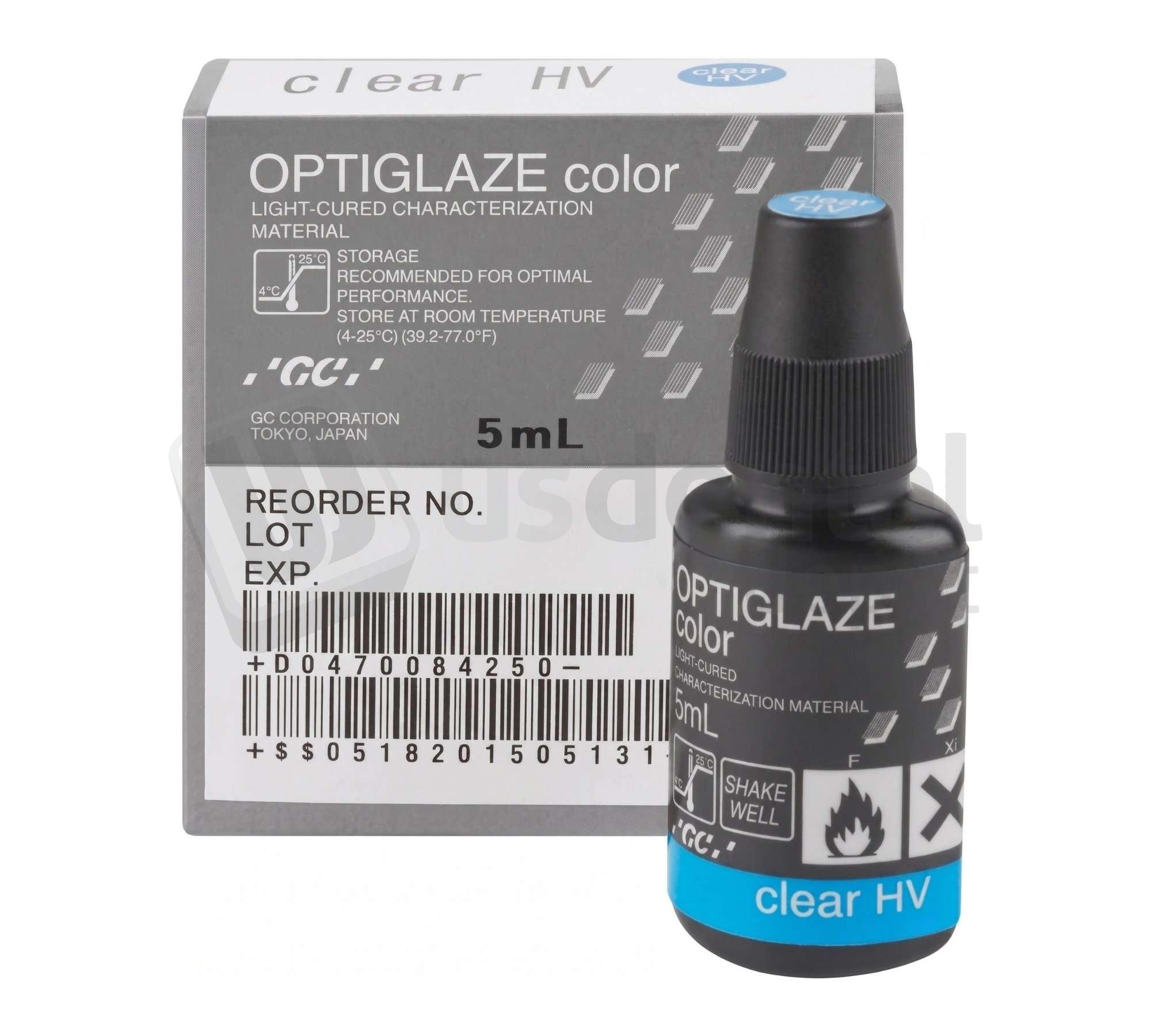 OPTIGLAZE COLOR, CLEAR HV (5 ML) | GC America # 008425 | US Dental Depot