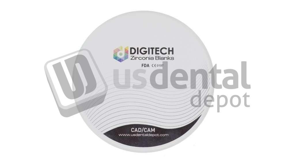 ZIRCONIA DISC ML 98.5X14 4D D2 | DIGITECH # 4D ML D2 9814MM | US Dental Depot