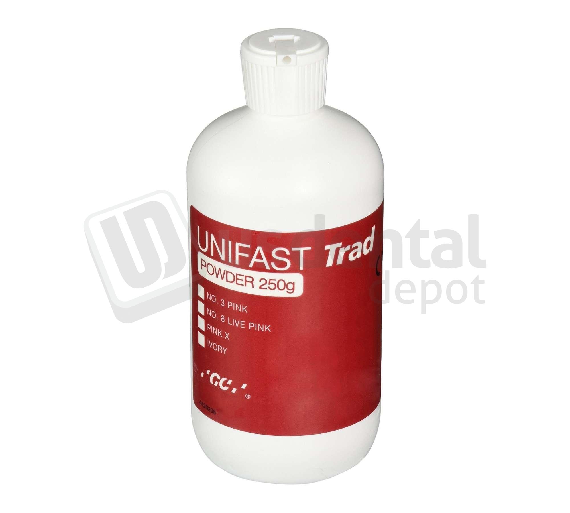 UNIFAST TRAD POWDER, 8 LIVE PINK | GC America # 339115 | US Dental Depot