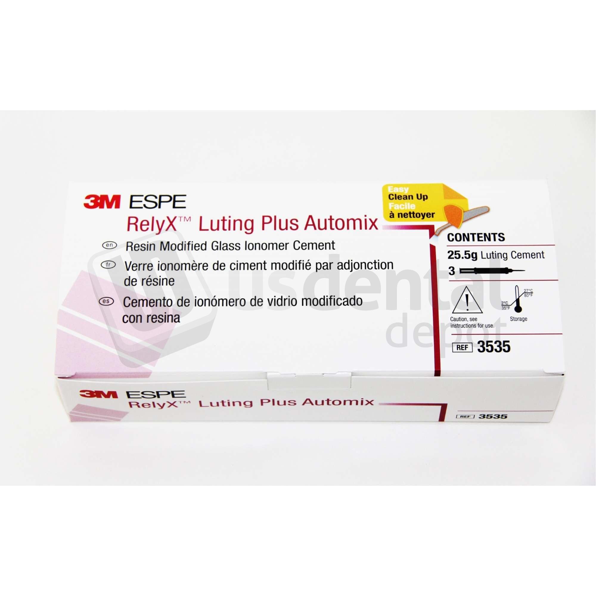 RELYX LUTING PLUS AUTOMIX CEMENT, S | 3M ESPE # 3535TK | US Dental Depot