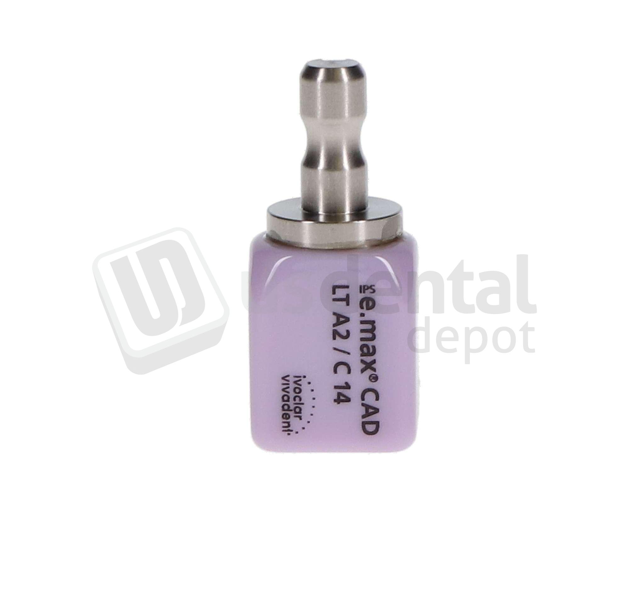 IPS E.MAX CAD LT BLOCK, SHADE A2 SI | IVOCLAR VIVADENT # 605329 | US ...