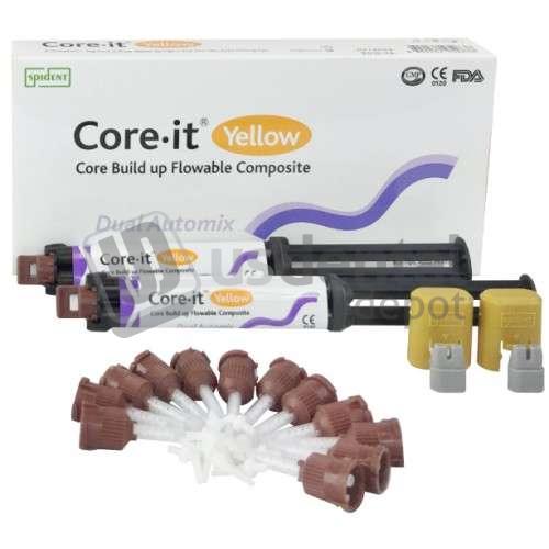 CORE-IT YELLOW SYRINGE REFILL. FLOW | SPIDENT # SP05Y | US Dental Depot