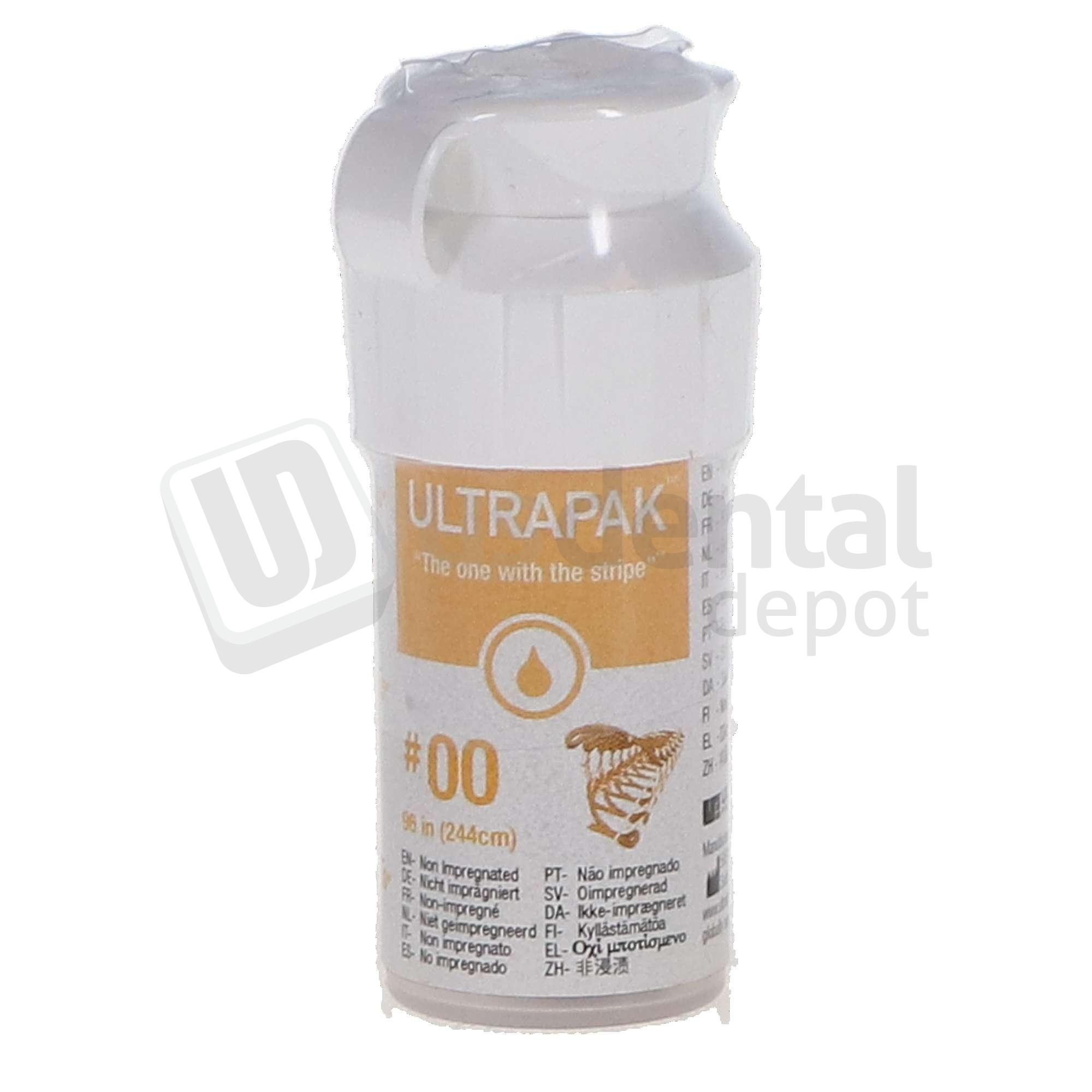 ULTRAPAK #00 RETRACTION CORD PLAIN | ULTRADENT # 136 | US Dental Depot