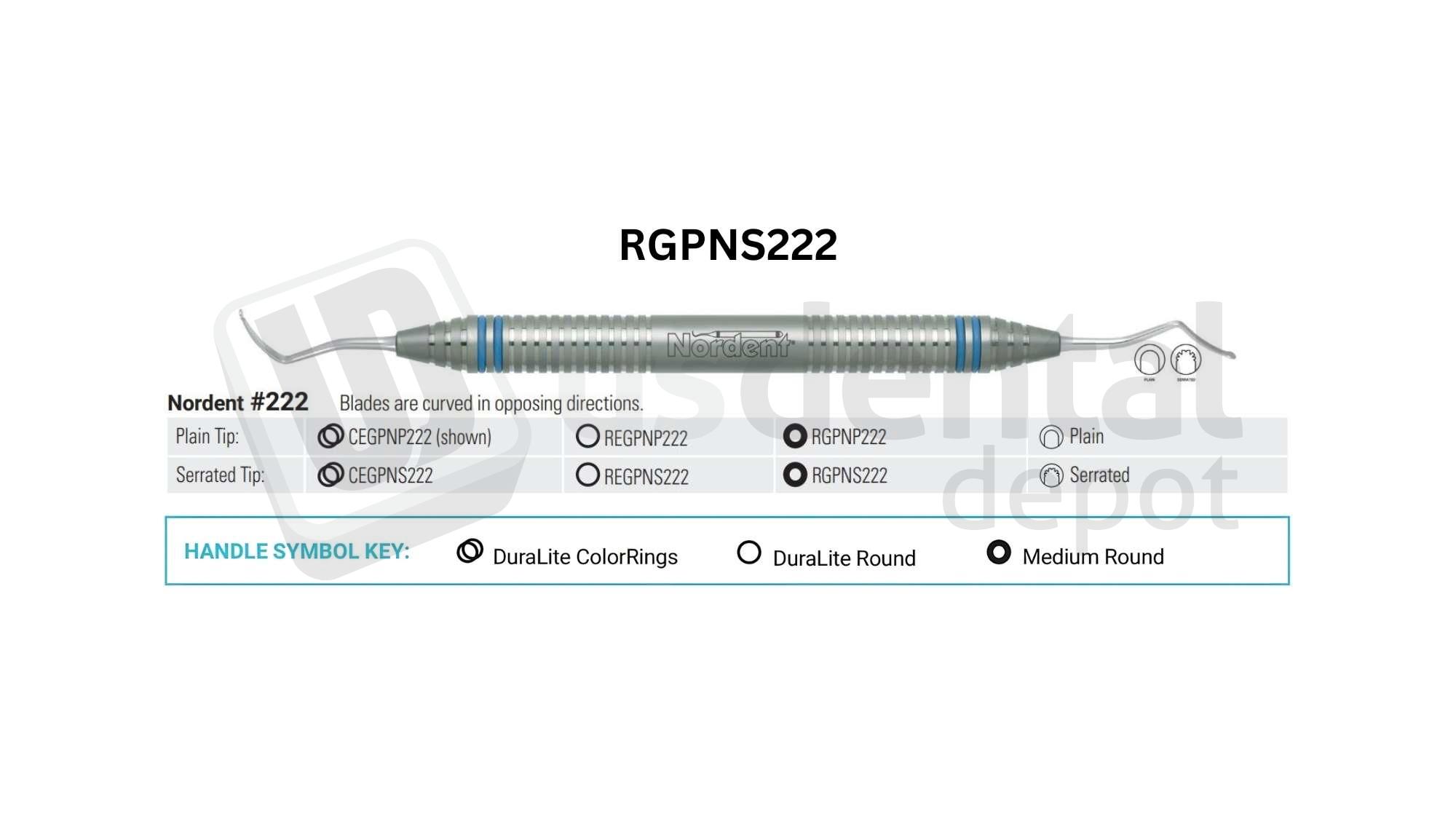 Gingival Cord Packer, DE, Serrated, | NORDENT # RGPNS222 | US Dental Depot