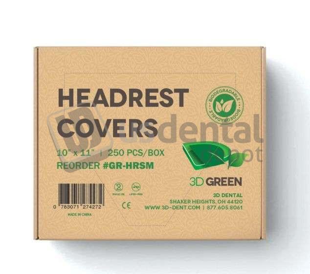3D GREEN - Headrest Covers Biodegra | 3D-DENTAL # | US Dental Depot