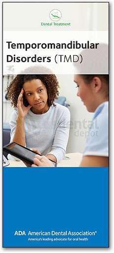 ADA BROCHURE: TEMPOROMANDIBULAR DIS | SMART # BR5975 | US Dental Depot