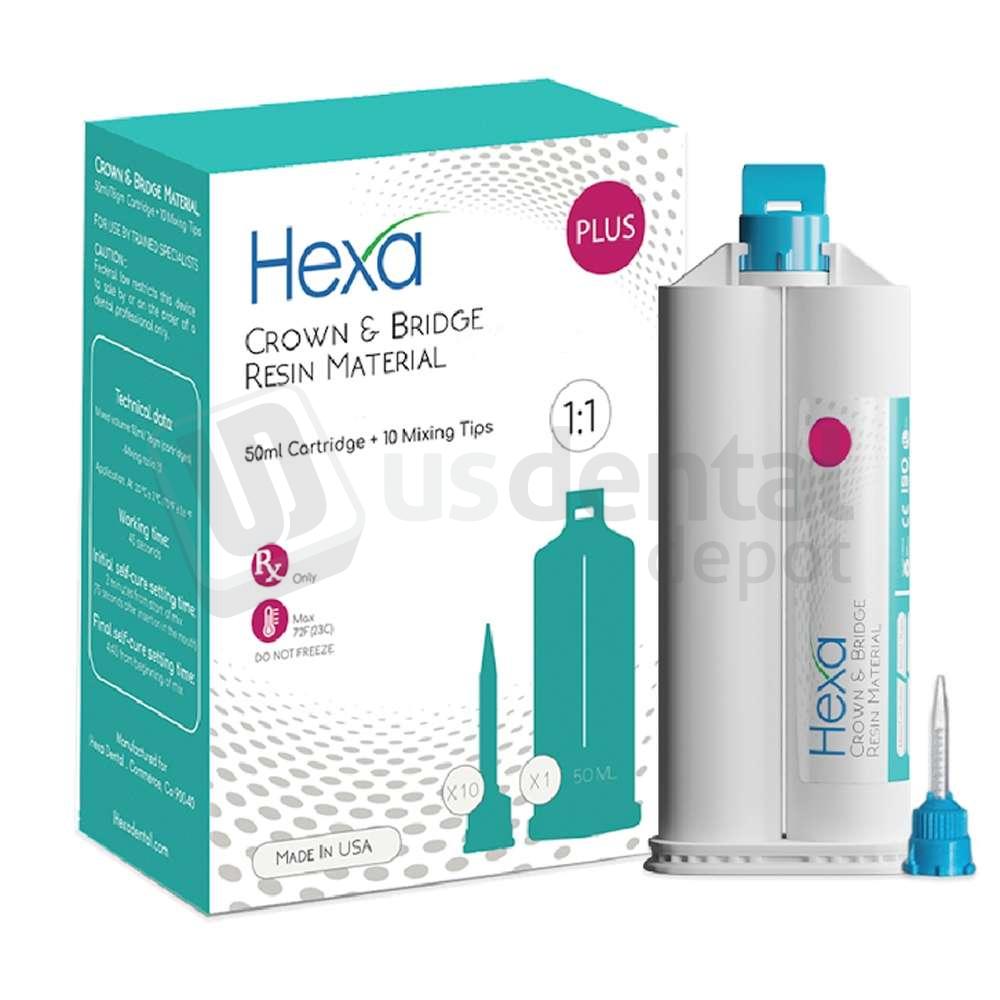 HYGEDENT - Hexa Temp Crown & Bridge Material 1:1 Ratio 50ml, 1 ...