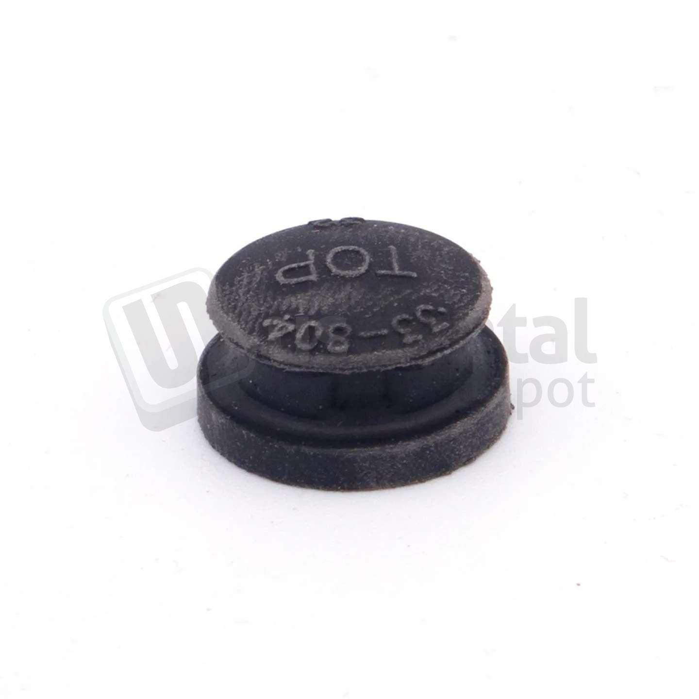 HANDLER - Black Rubber Pressure Button - # P448-15 | US Dental Depot