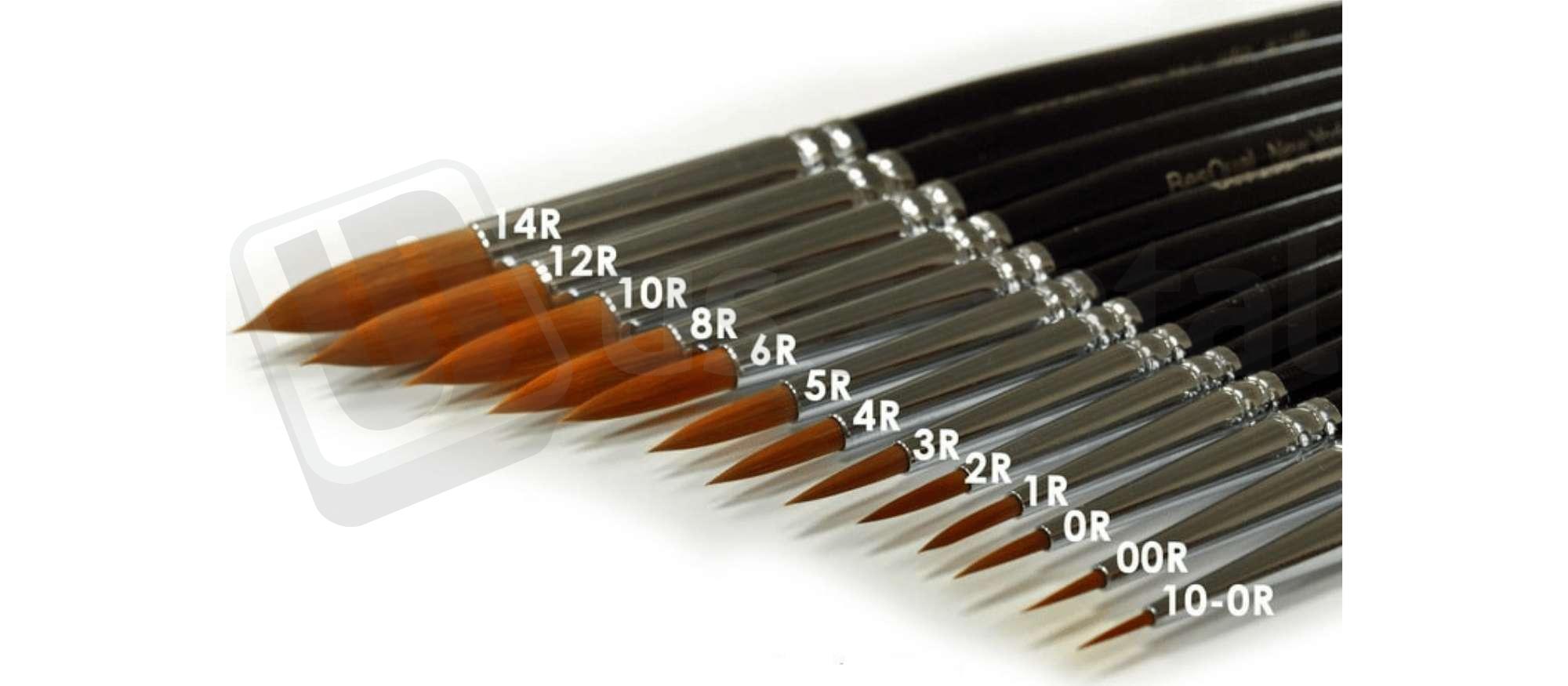 BESQUAL - BesQual Brush #00 (Porcelain Brushes With Black Handle ...