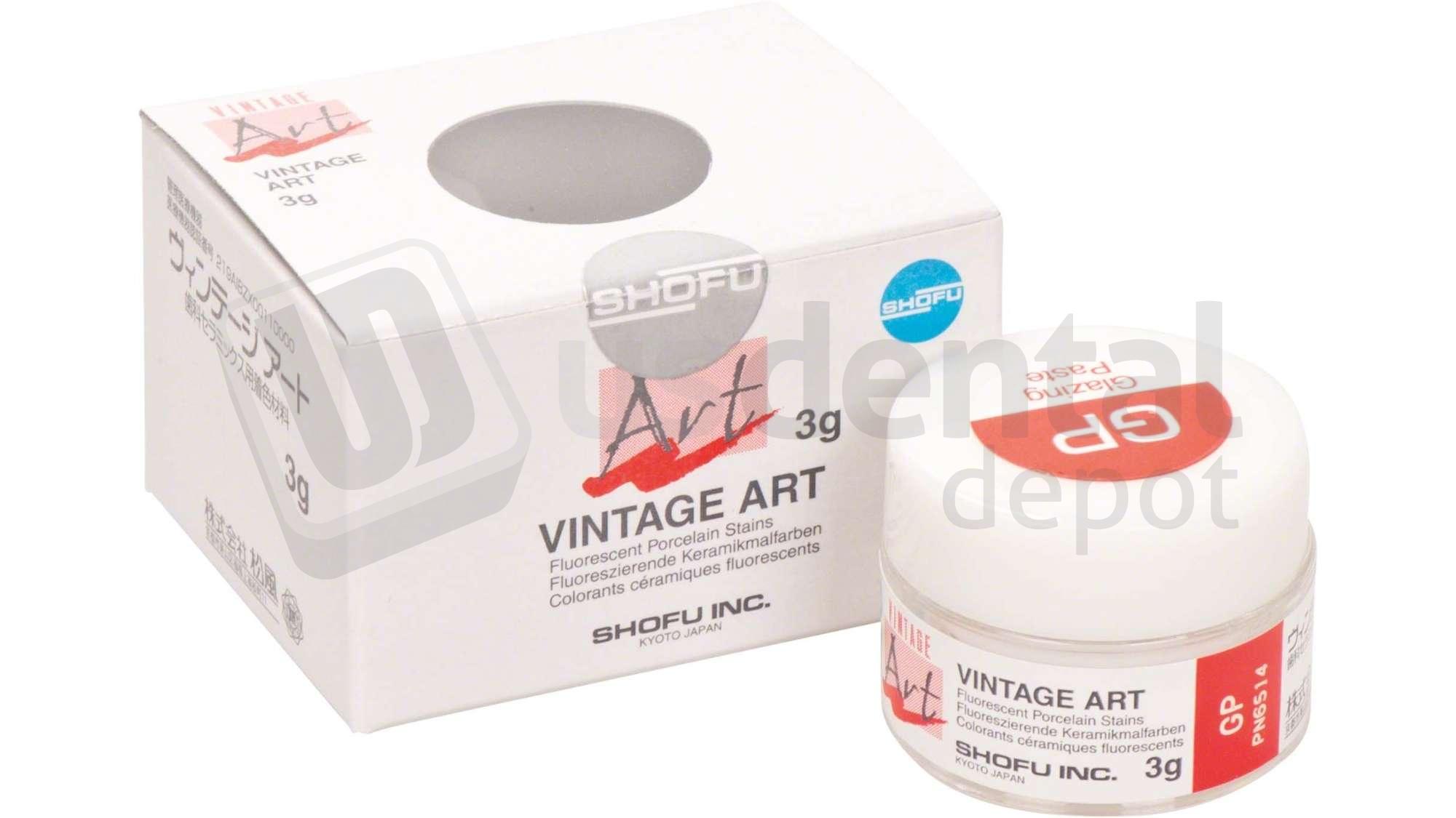 VINTAGE ART GLAZING PASTE 3G | SHOFU # 6514 | US Dental Depot